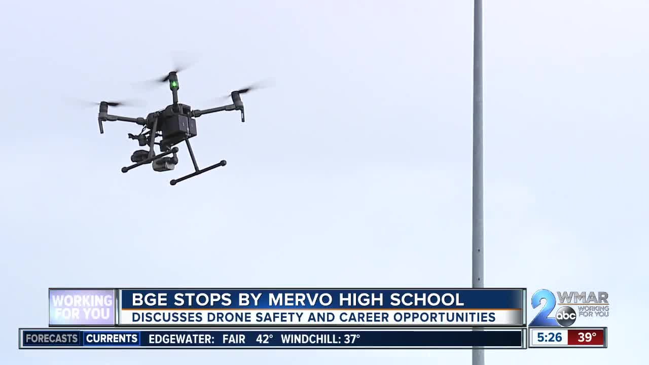 BGE stops by Mervo High School to discuss drone safety, career ...