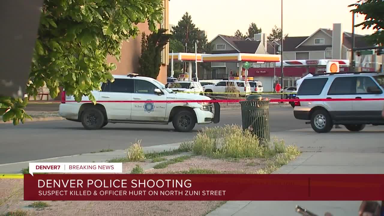 One person dies Wednesday morning after shootout with Denver police officer