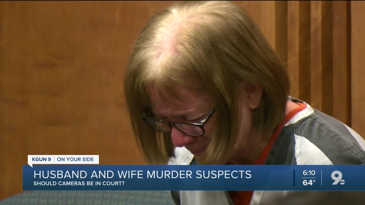 Murder case; Attorneys debate cameras in court