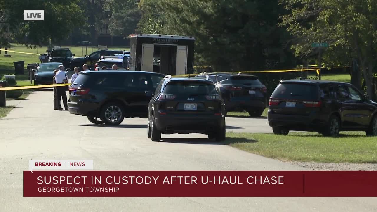 Dramatic end to U-Haul chase that sent suspect and deputies to hospital