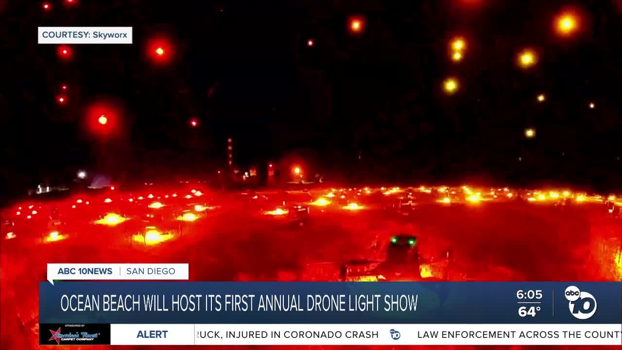 Ocean Beach launching drone show for July Fourth Celebration