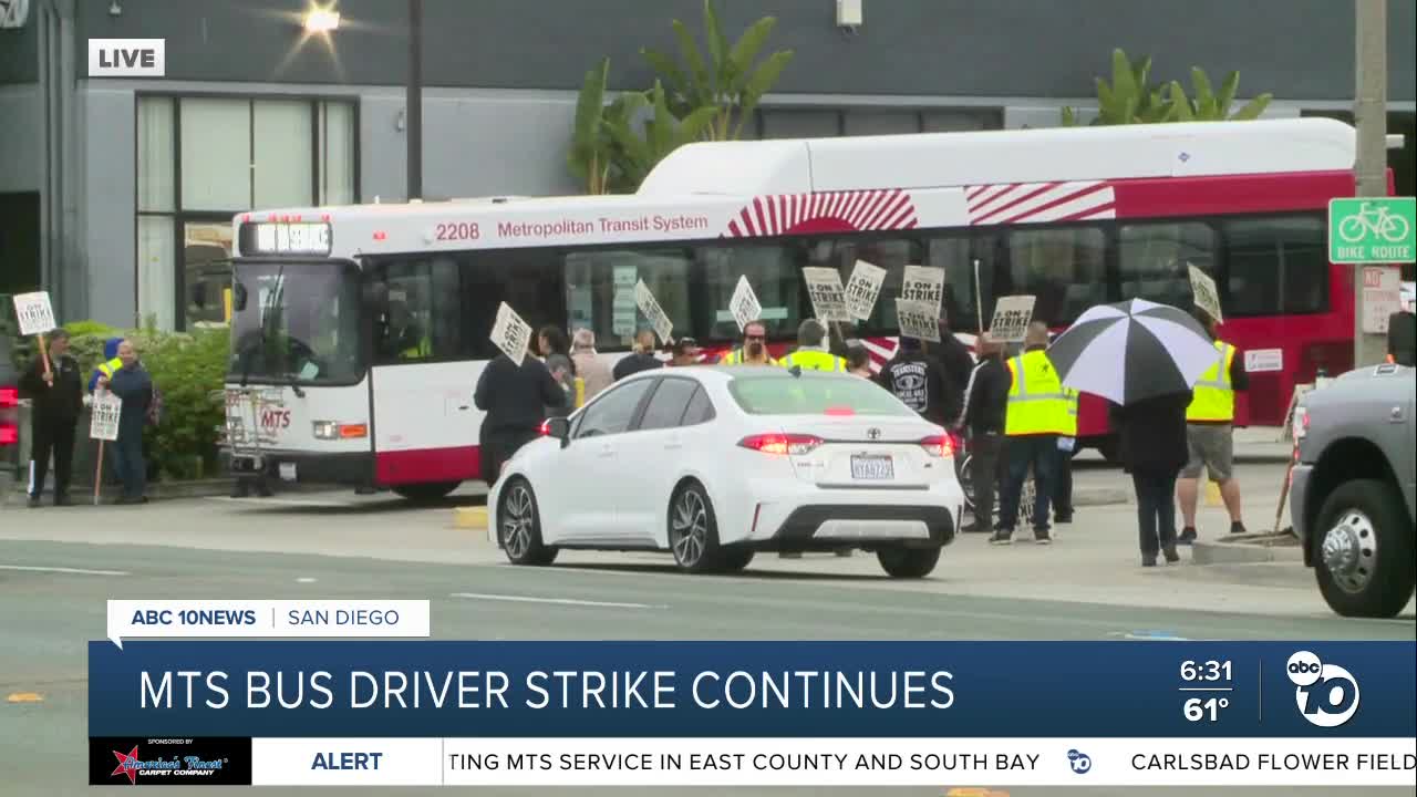 Service disrupted for MTS riders with another work stoppage in effect