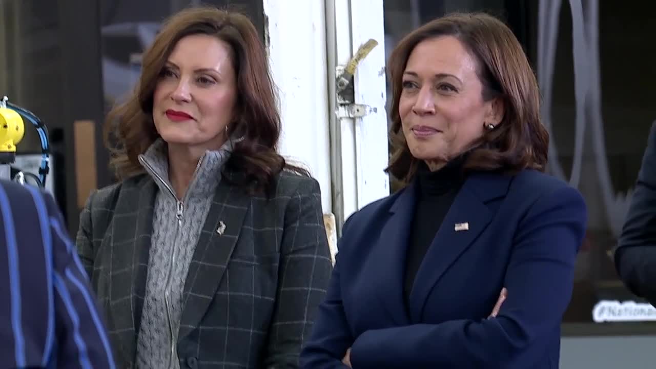 Vice President Kamala Harris stops in Detroit, Southfield ahead of midterms