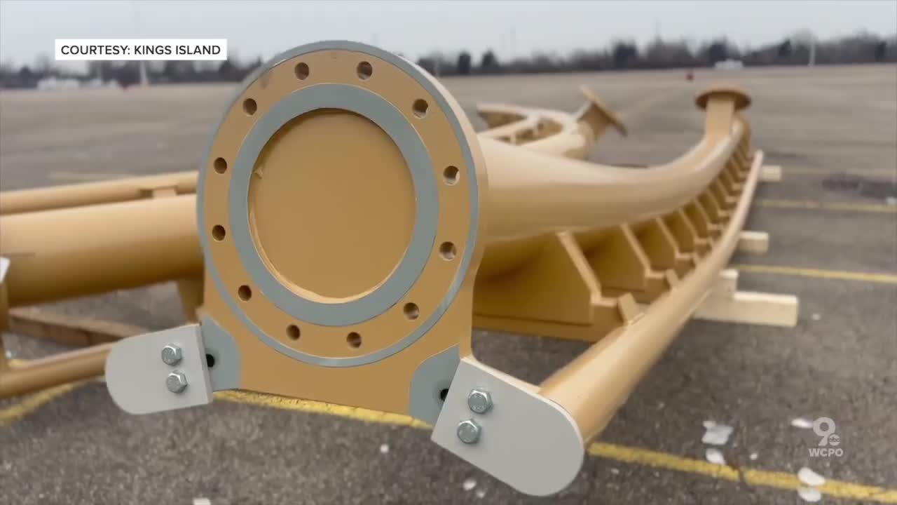 WATCH: Track for new Camp Snoopy-area roller coaster arrives at Kings ...