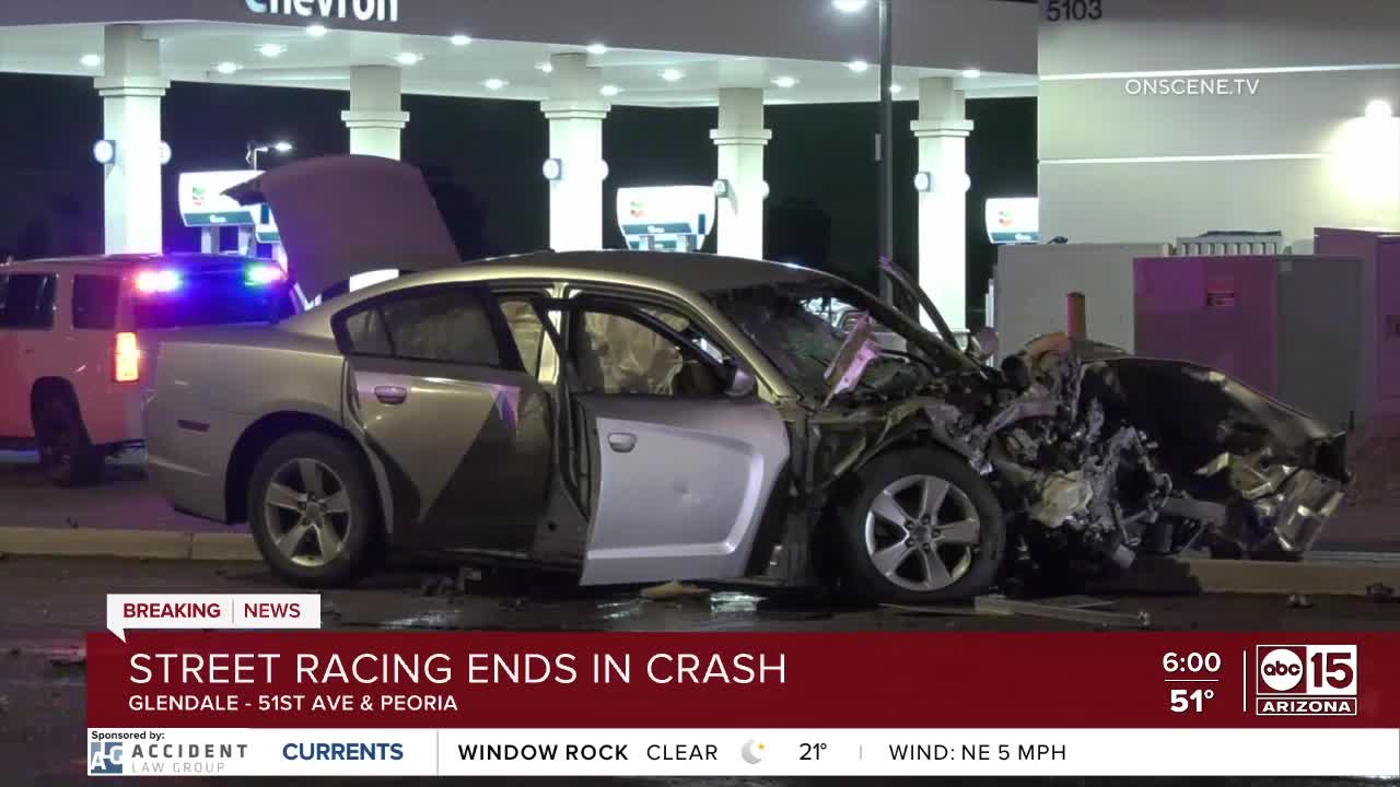 Street racing, red-light running led to crash near 51st and Peoria avenues