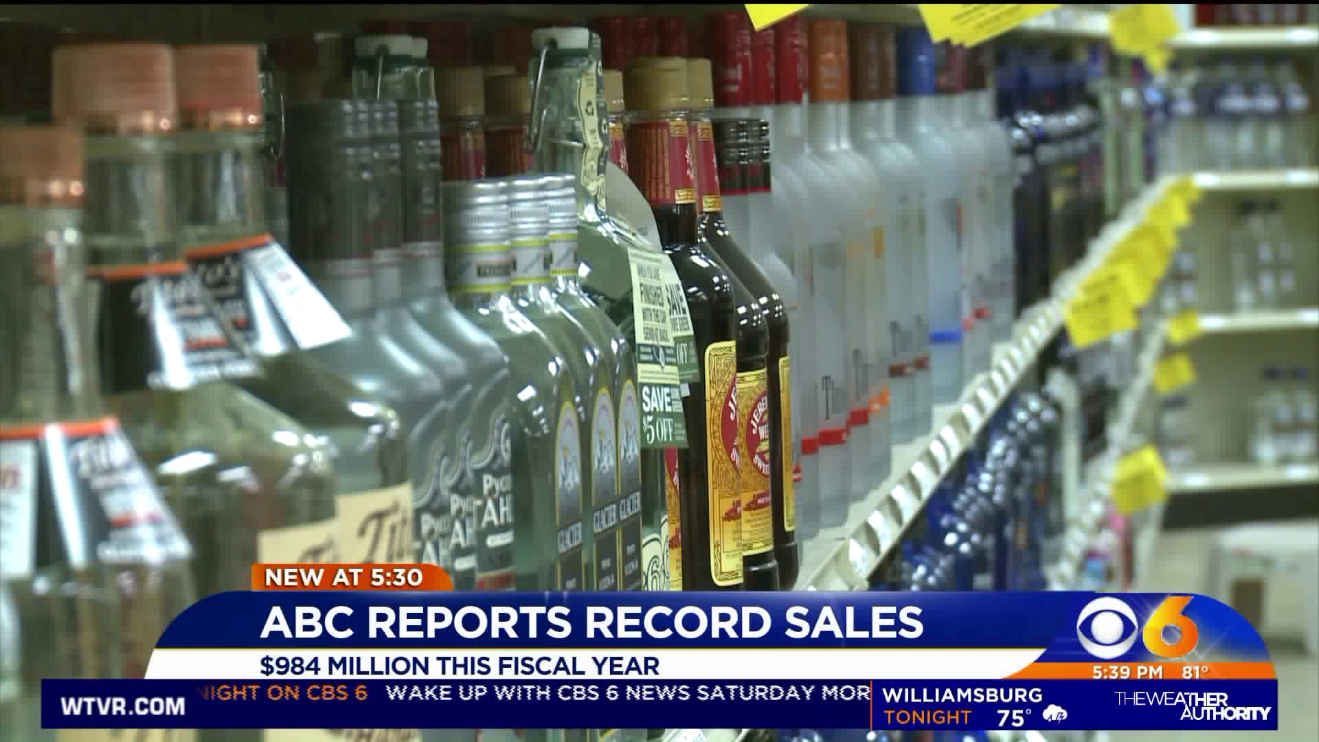 Virginians buy nearly $1 billion worth of alcohol in record-breaking year