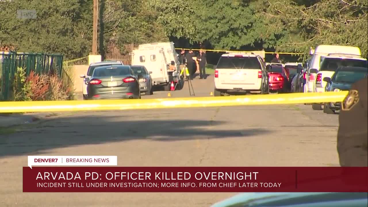 Arvada police officer killed in the line of duty early Sunday