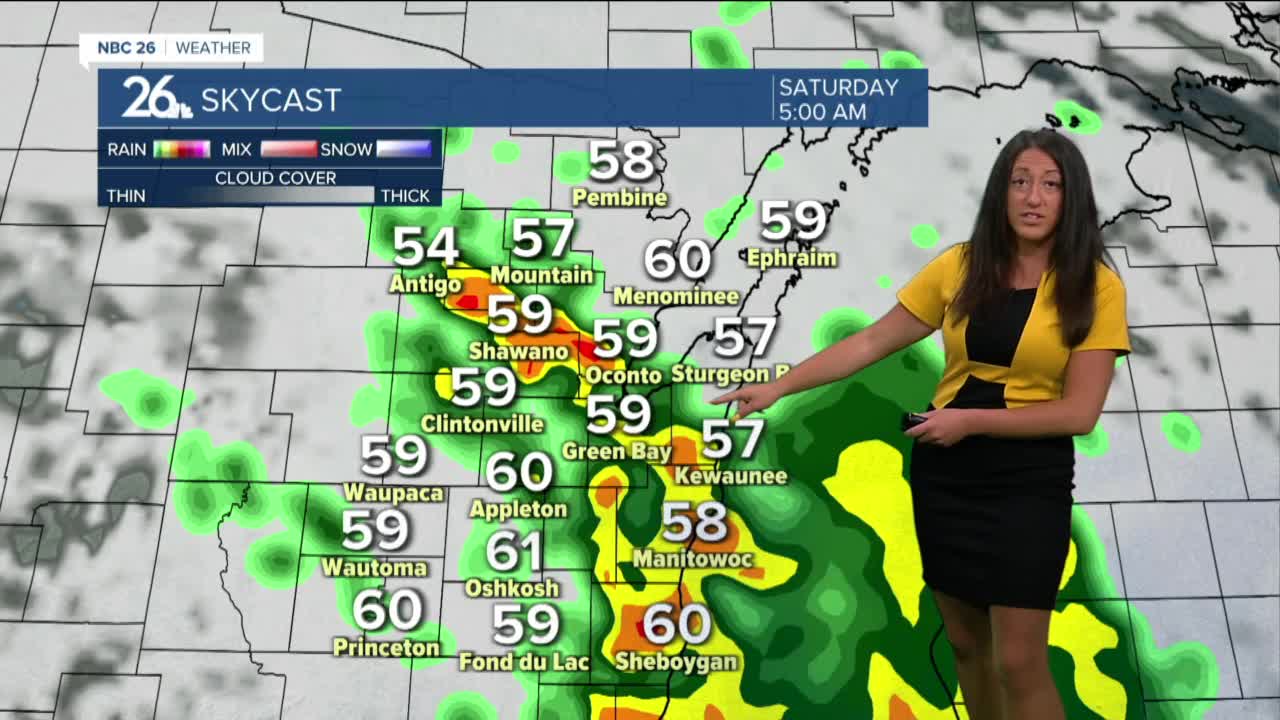 Cool, cloudy & wet weekend: NBC 26 Weather Forecast - August 12, 2022 AM