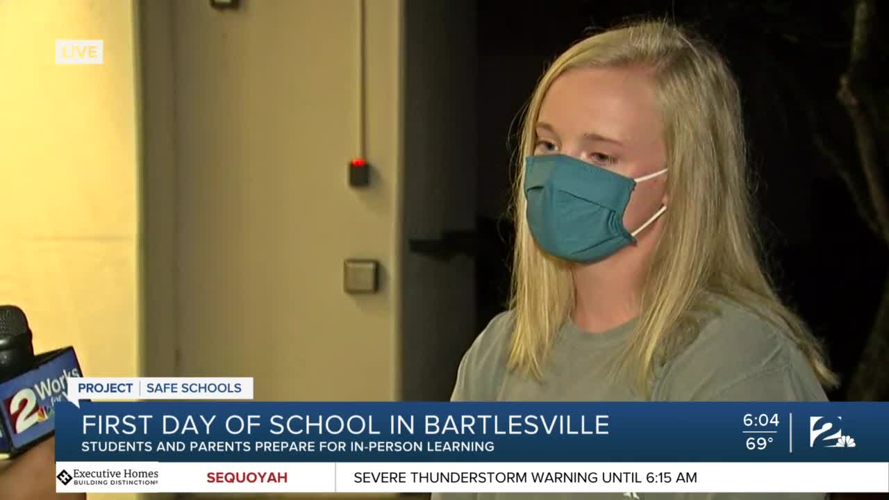 Bartlesville Public Schools First Day Back To School In Person