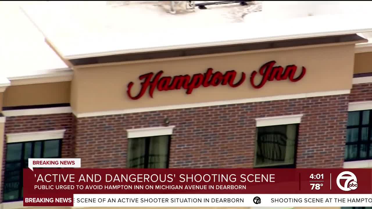 1 killed in shooting at Dearborn Hampton Inn, suspect now in custody