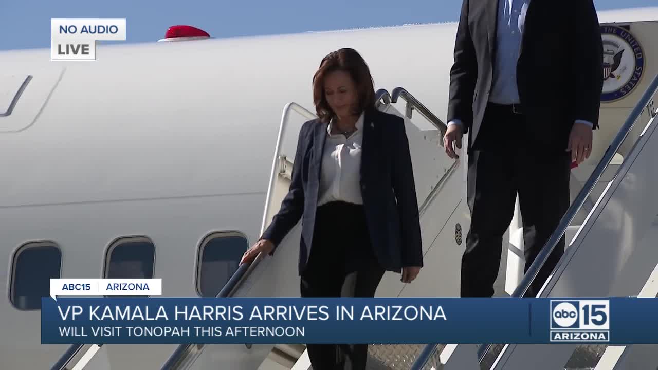 VIDEO: Vice President Kamala Harris visits Arizona Thursday