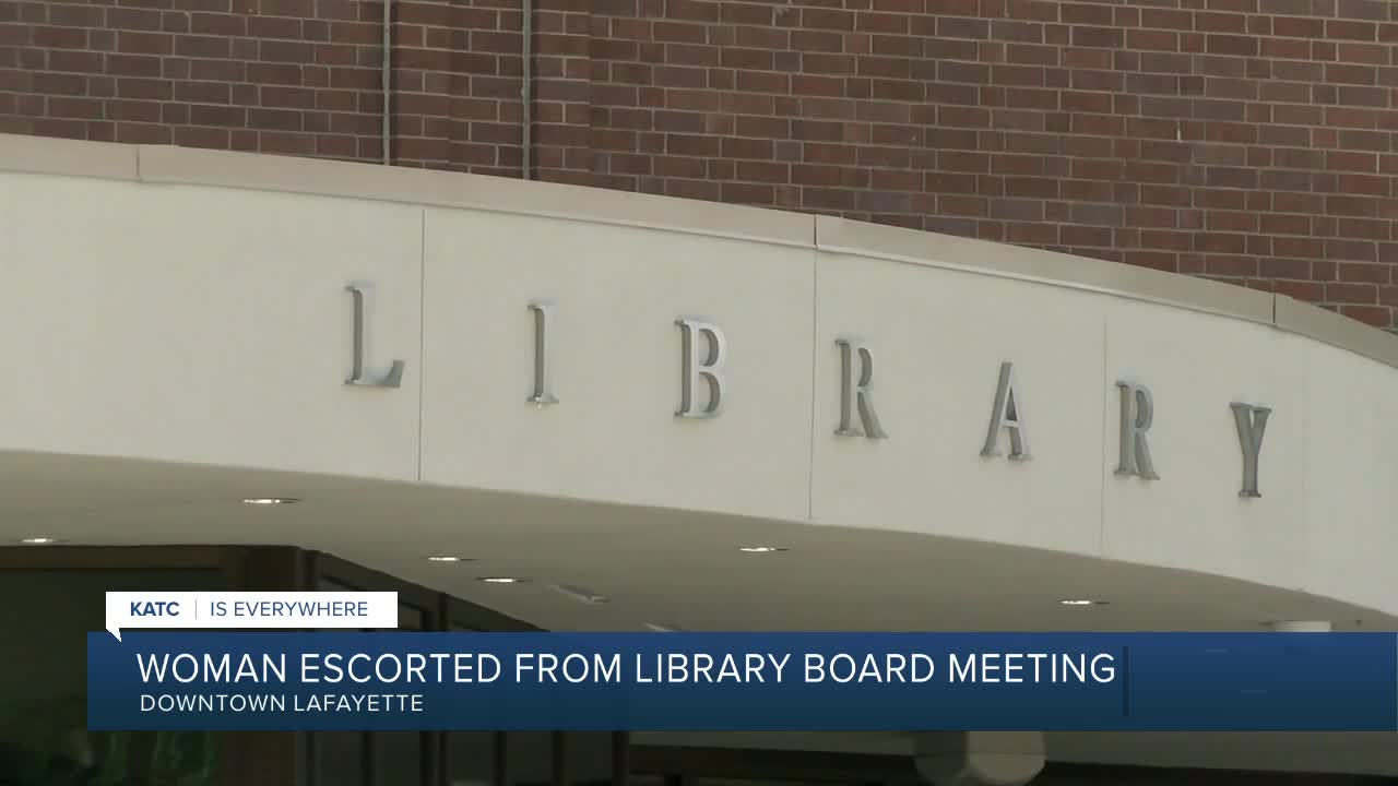 Lafayette citizen removed from library board meeting
