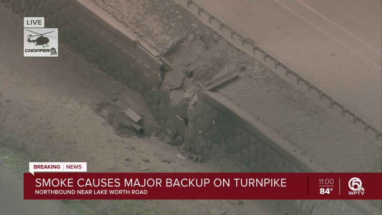All Turnpike lanes reopen after gas line explosion near Lake Worth Road