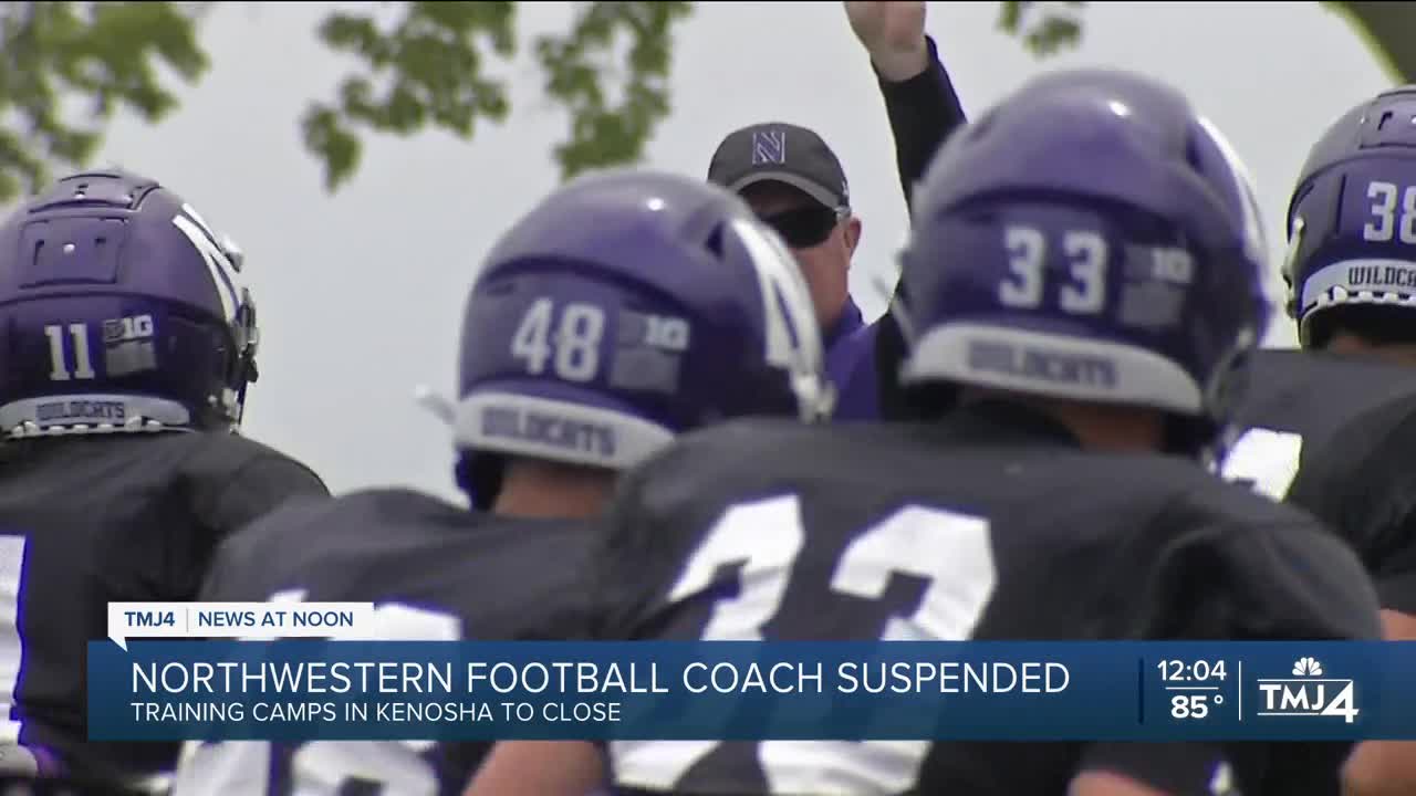 Northwestern football coach fired, training camp in Kenosha ...
