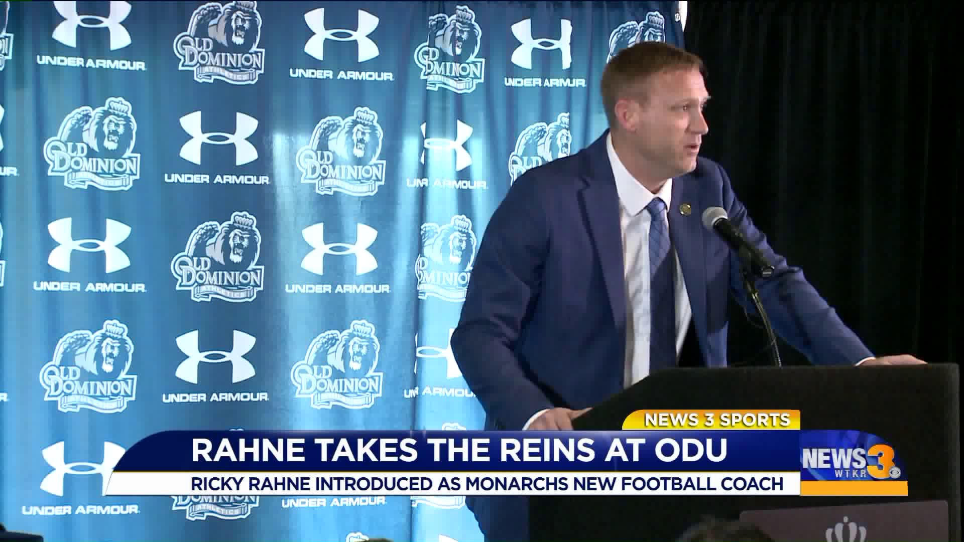Old Dominion University introduces new football coach Ricky Rahne