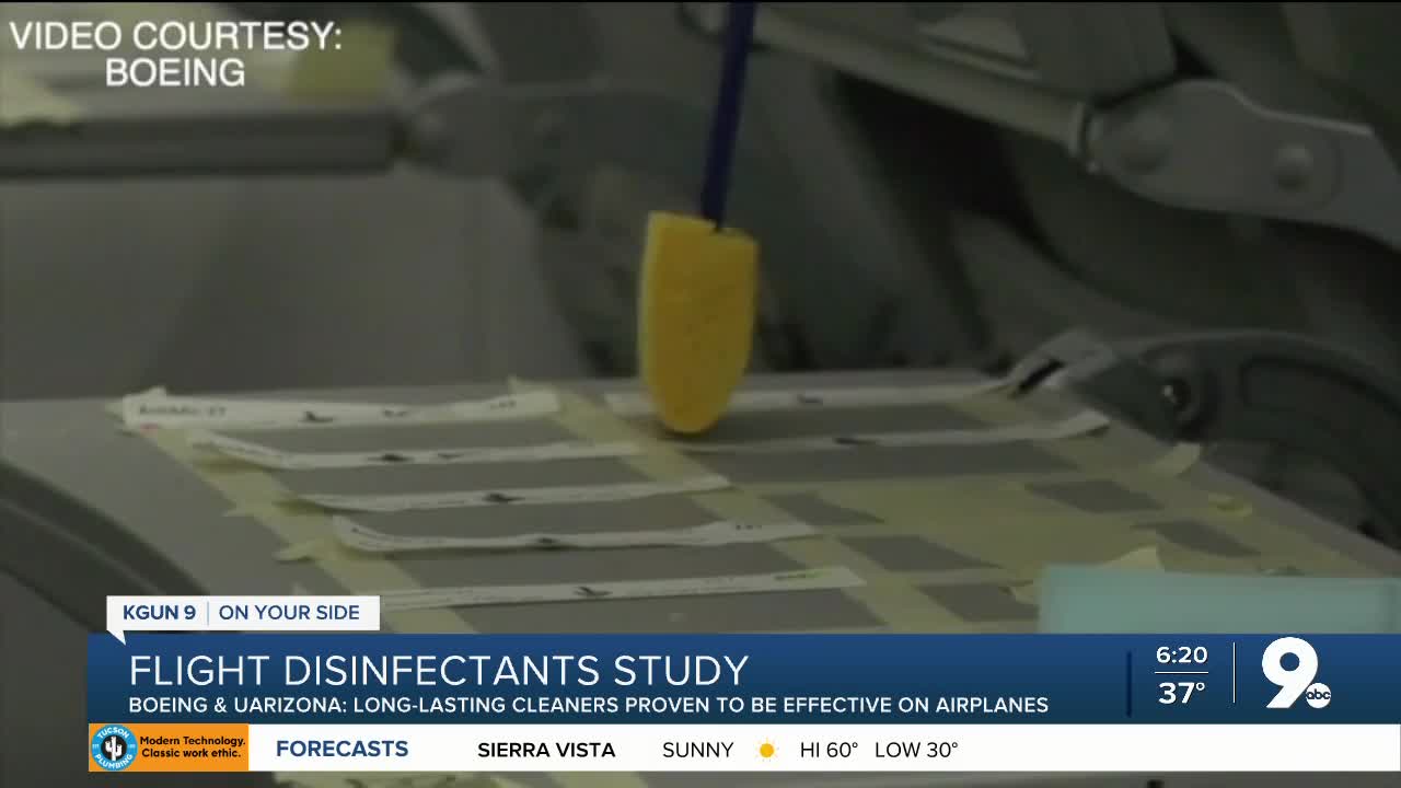 Study finds long-lasting cleaners proven effective on flights