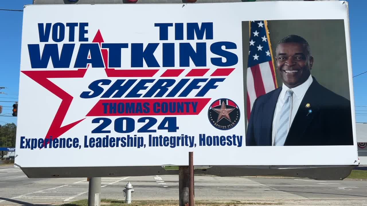 Tim Watkins elected as the first Republican sheriff of Thomas County