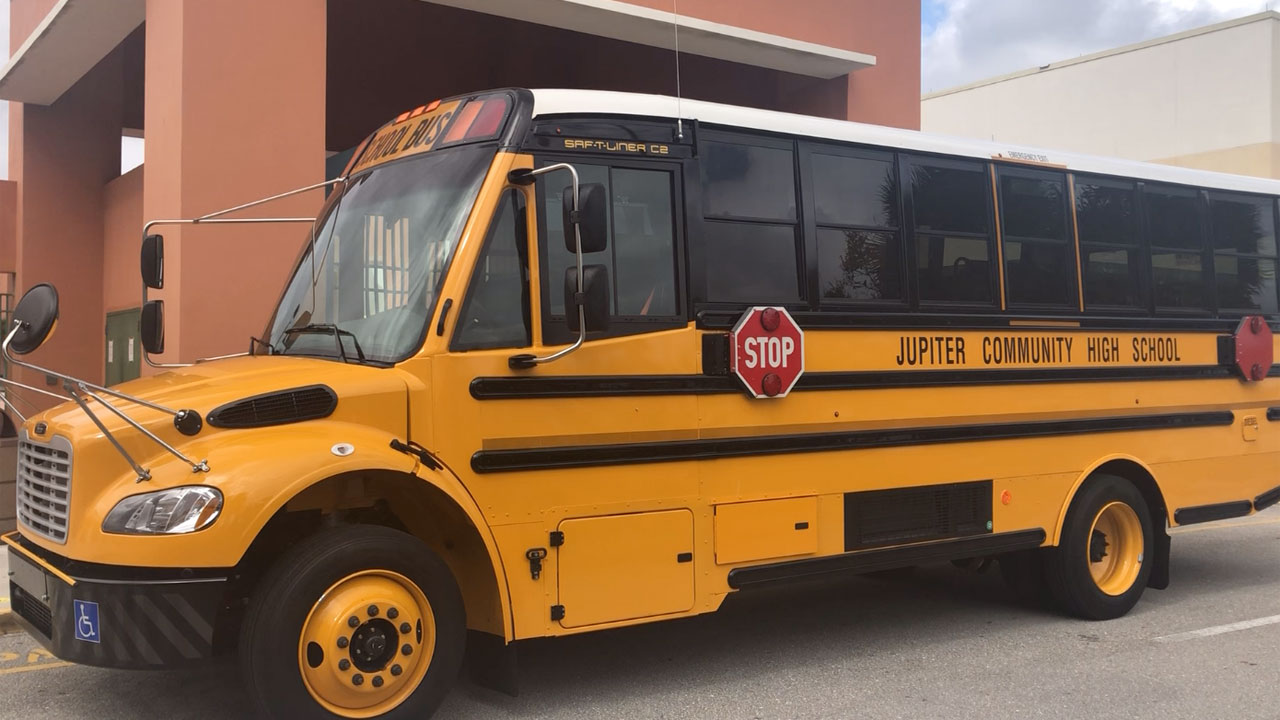 New bus unveiled for special needs students at Jupiter HS
