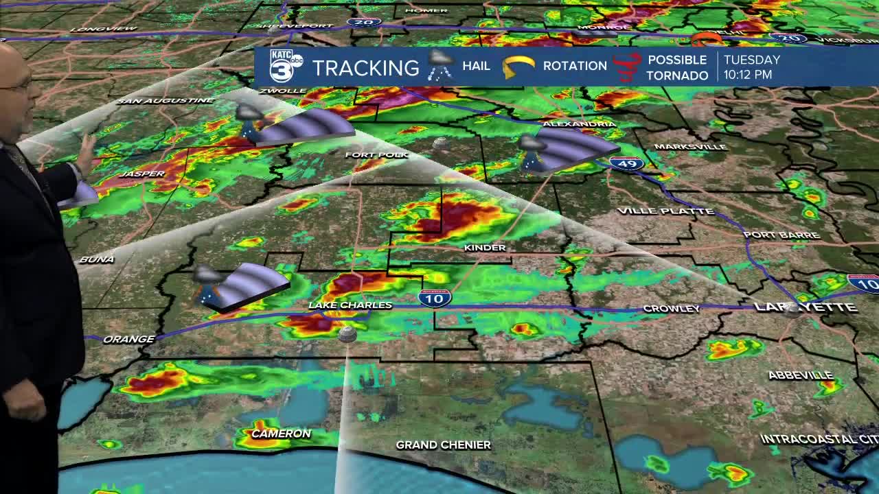 Risk of severe storms, flooding into Wednesday