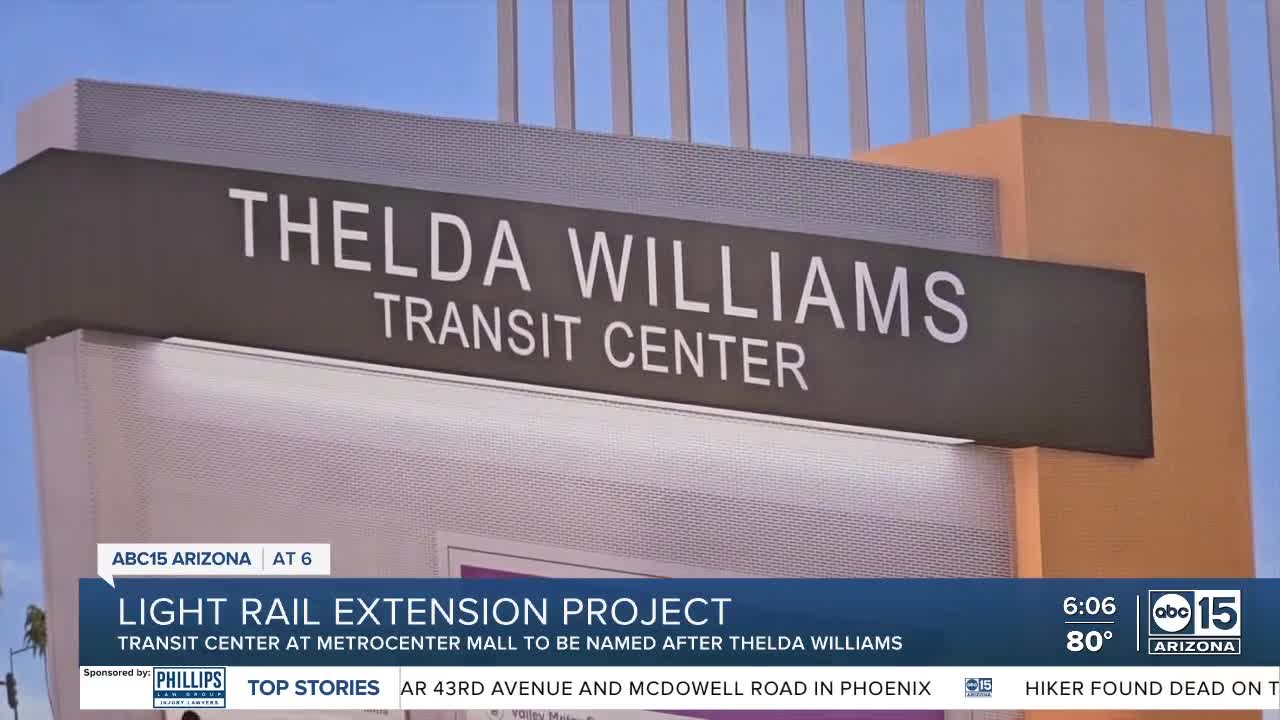 City of Phoenix unveils 'Thelda Williams Transit Center'