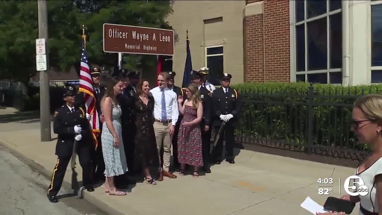 Part of Lorain Ave. named in honor of officer who died in line of duty ...