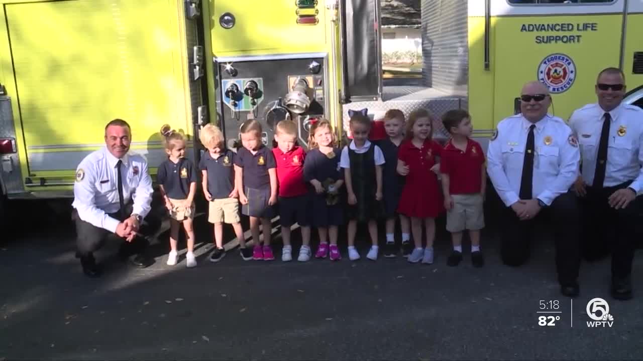 Tequesta girl becomes firefighter for a day