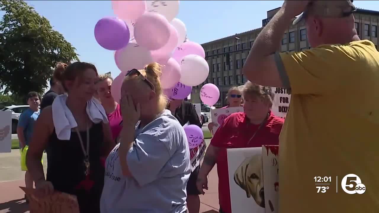 Rally to protest Lorain officer who shot, killed family dog