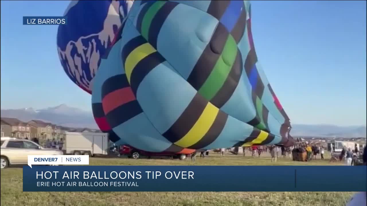 Separate hot air balloon incidents send three people to the hospital