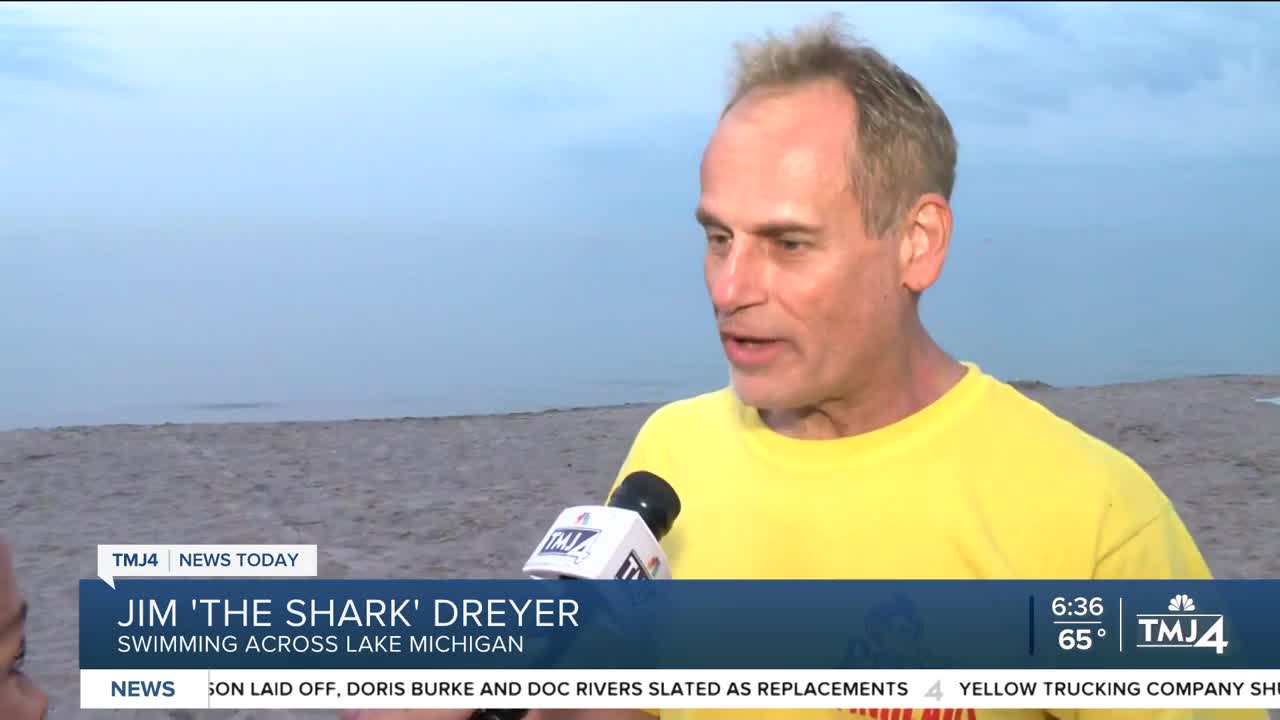 Track live progress: Man swimming 82 miles across Lake Michigan