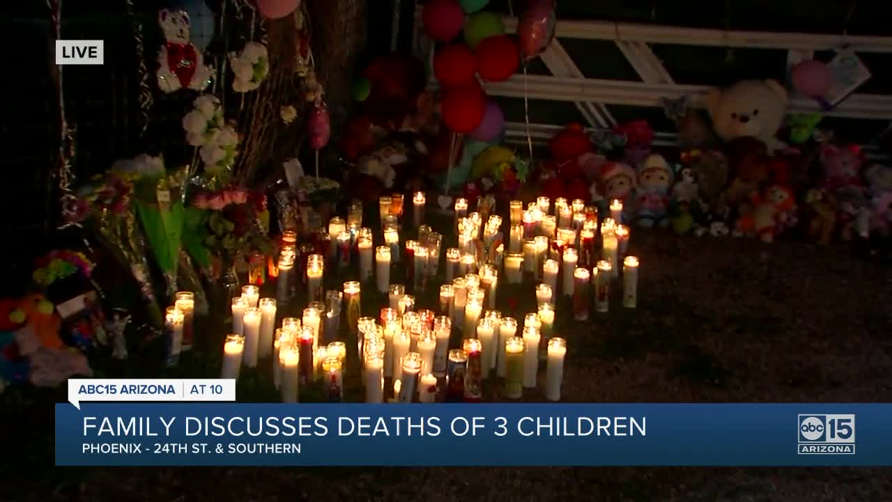 Family member speaks out after 3 kids murdered in Phoenix