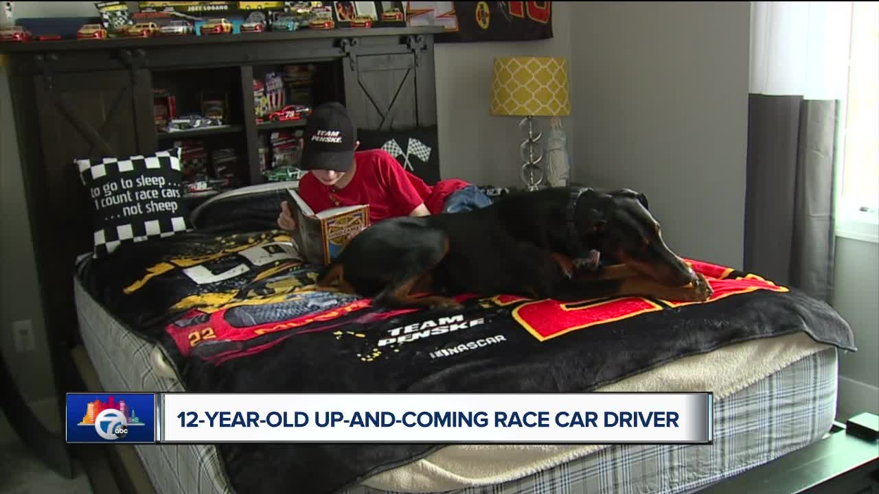 A Macomb County 12 year old race car driver