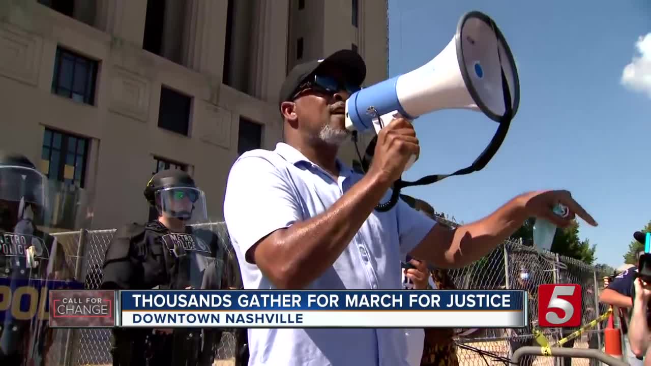 Thousands rally through Nashville in 'March for Justice'