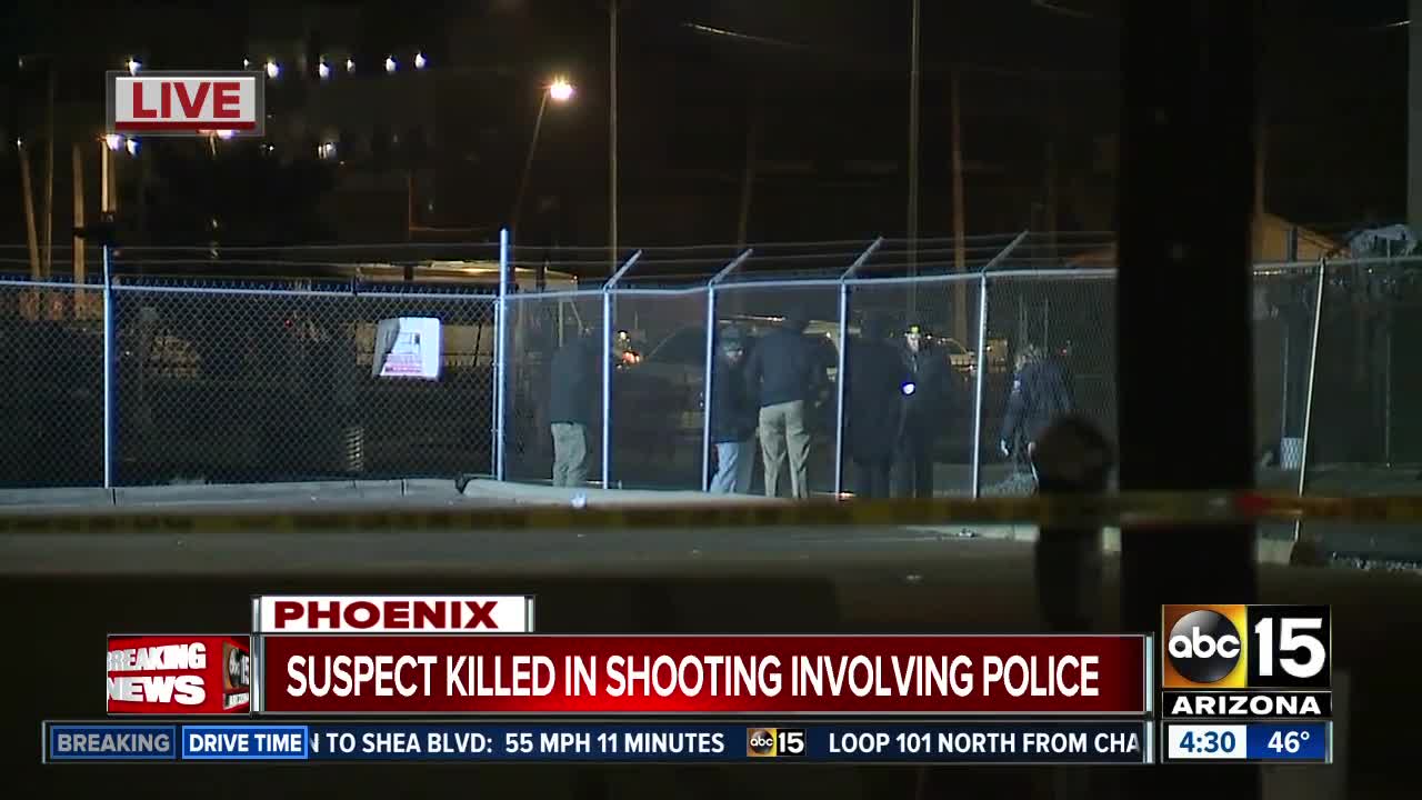 Suspect dead, officer hit by gunfire in downtown Phoenix