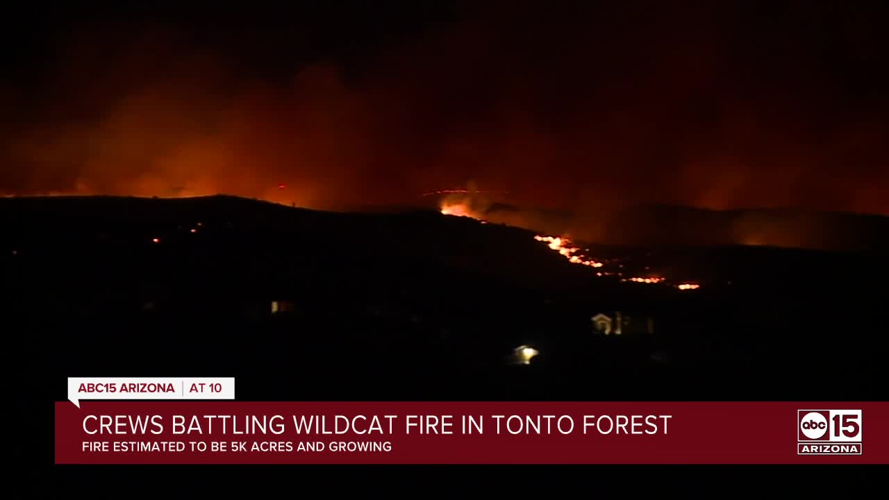 14,000-acre Wildcat Fire northeast of the Valley now 84% contained