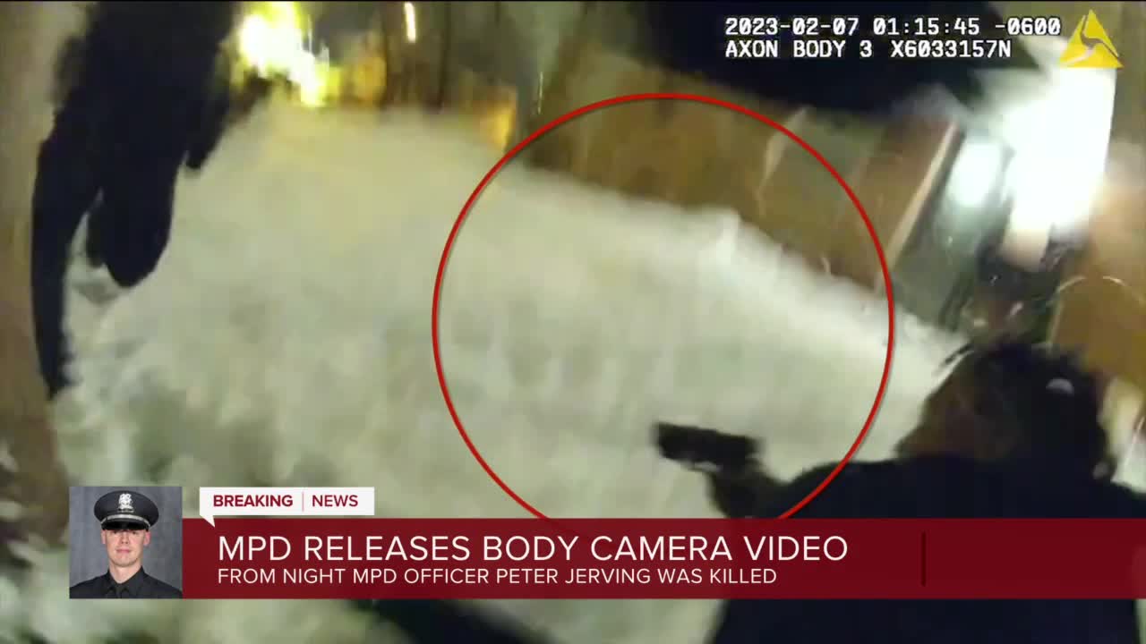 Body camera video released from night MPD Officer Peter Jerving was killed