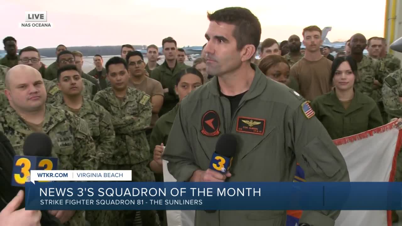 Virginia Beach-based Navy squadron honored after extended deployment