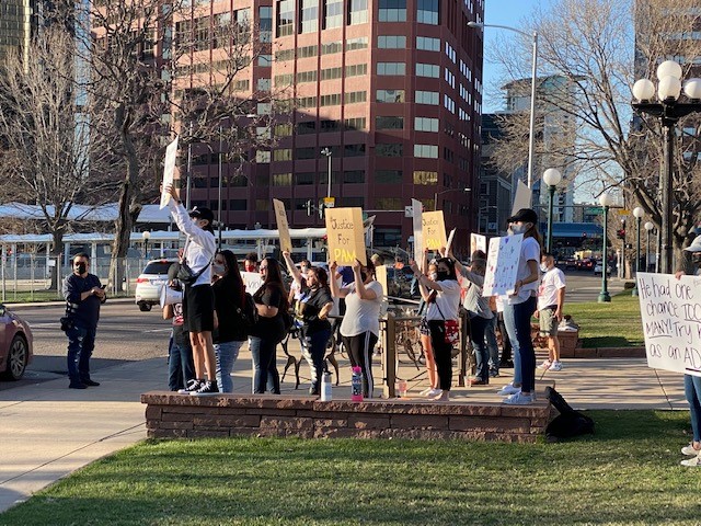 Family of woman shot on West Colfax protests for justice