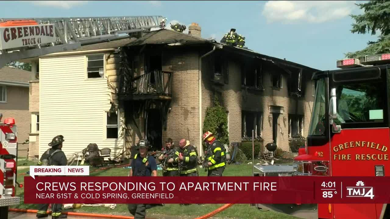 15 displaced after apartment fire near 61st and Cold Spring in Greenfield