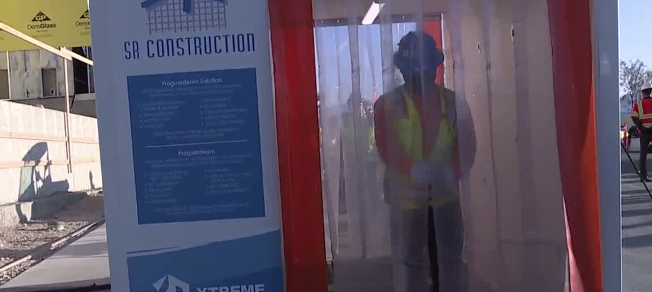 Xtreme Opti-Clean Cube used at job site