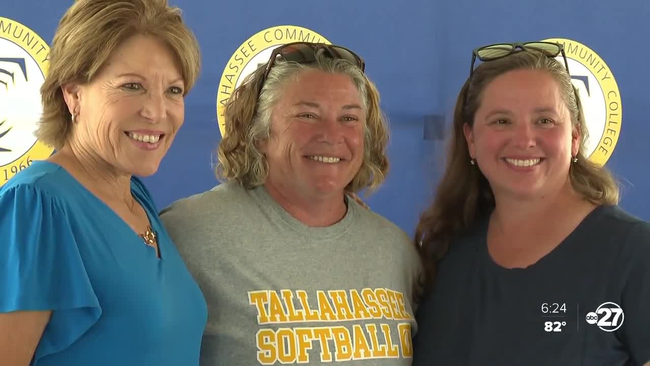 TCC head softball coach Patti Townsend honored before final home game