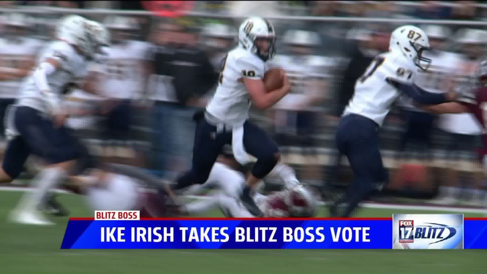 Ike Irish takes Blitz Boss vote for week six