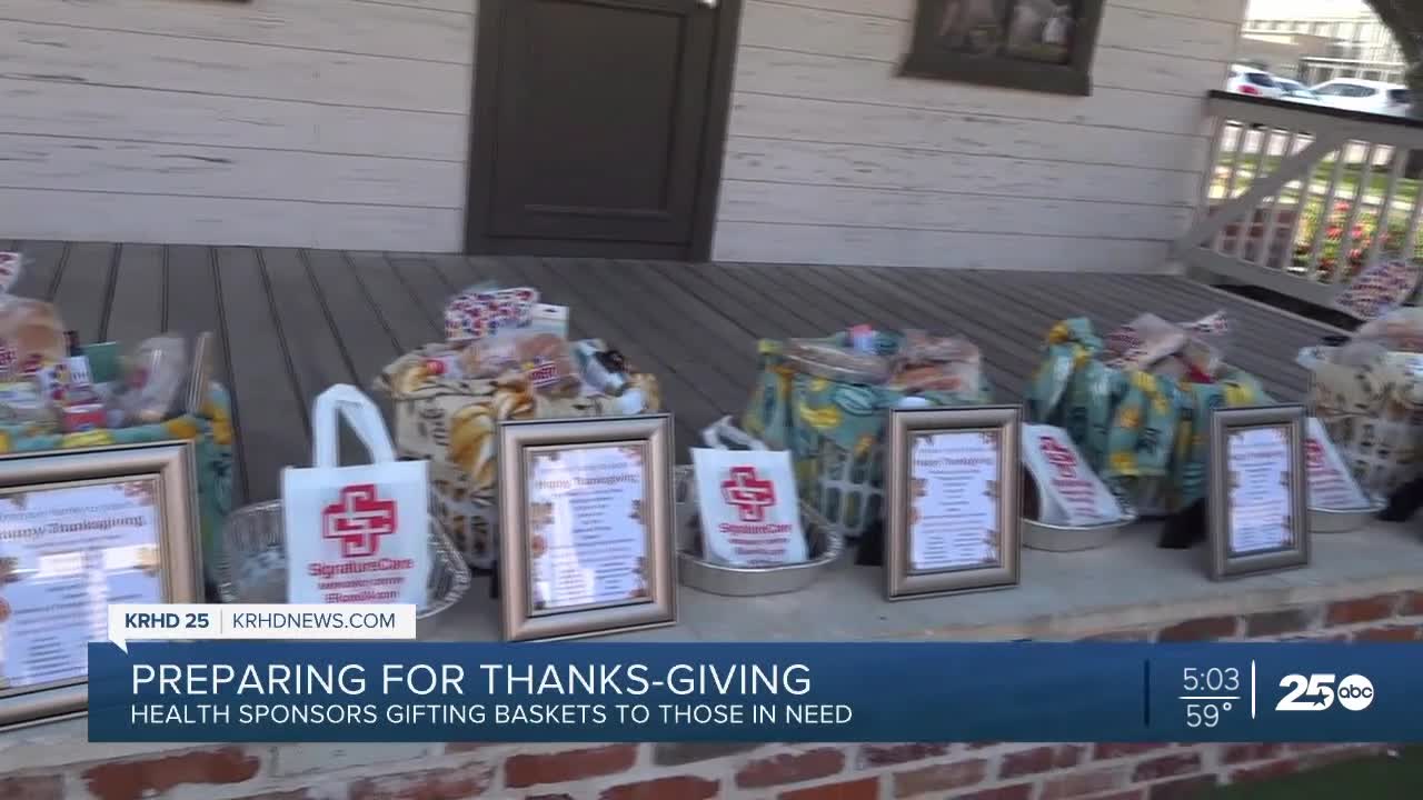 Local health partners gift Thanksgiving baskets to hospice in the ...
