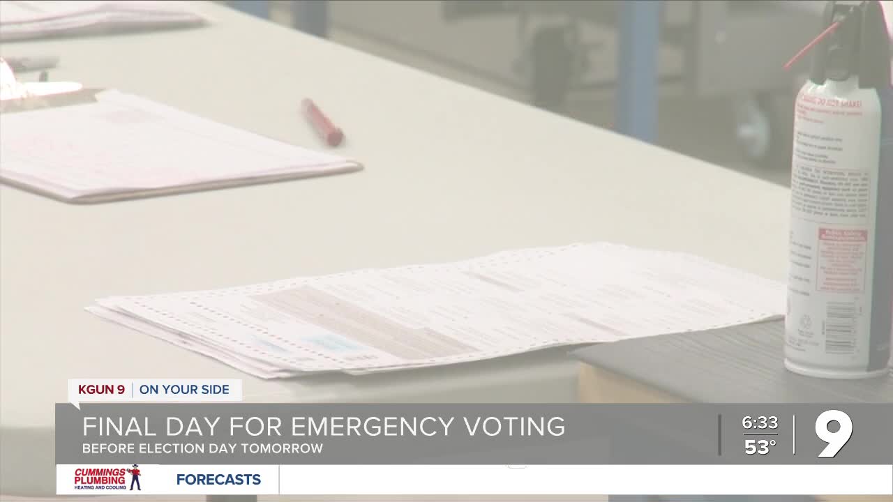 Last day for emergency voting ahead of Election Day