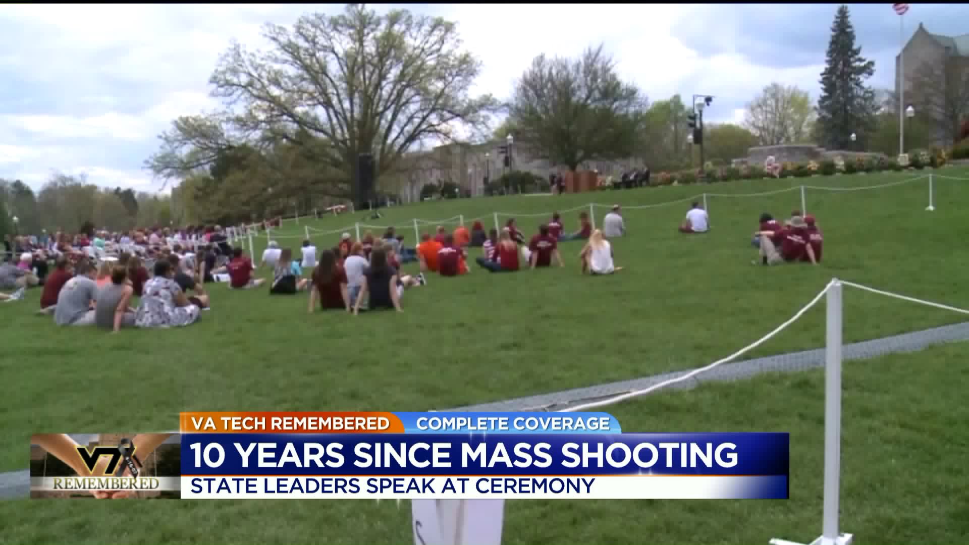 Hundreds honor the 32 Virginia Tech shooting victims: ‘We remember them’