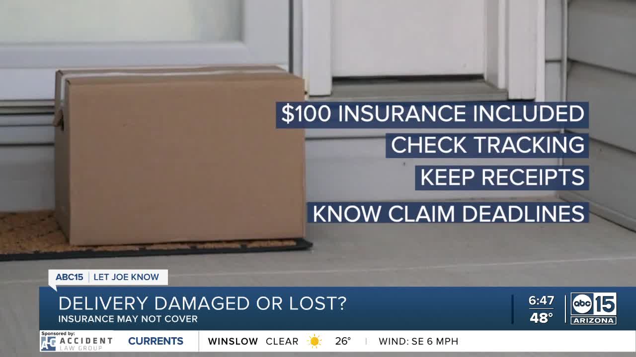 Package delivery damaged or lost? Shipping insurance may not cover