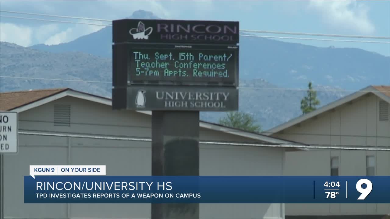Police: 17-year-old arrested for bringing gun to Rincon/University HS