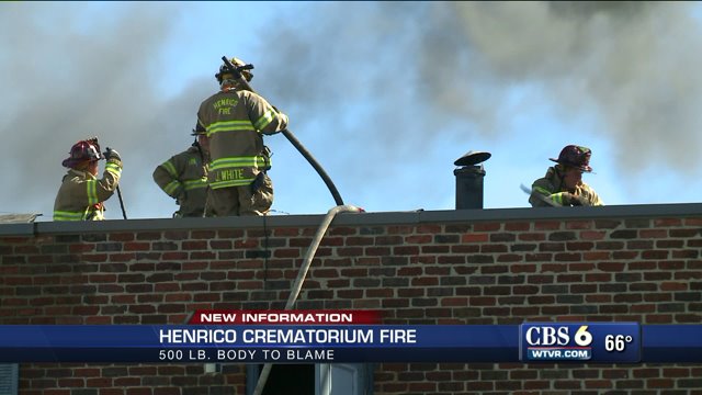 Crematorium fire sparked by 500-pound body