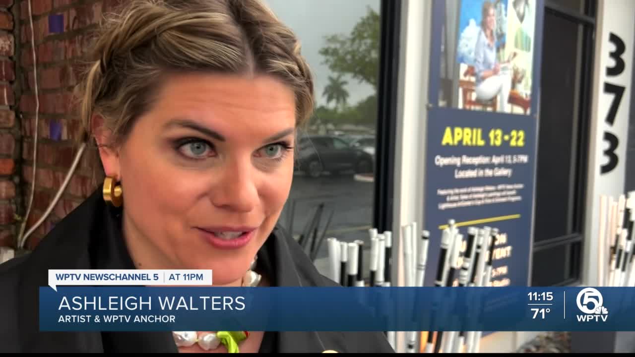 Ashleigh Walters' artwork on display at Lighthouse Art Center Gallery