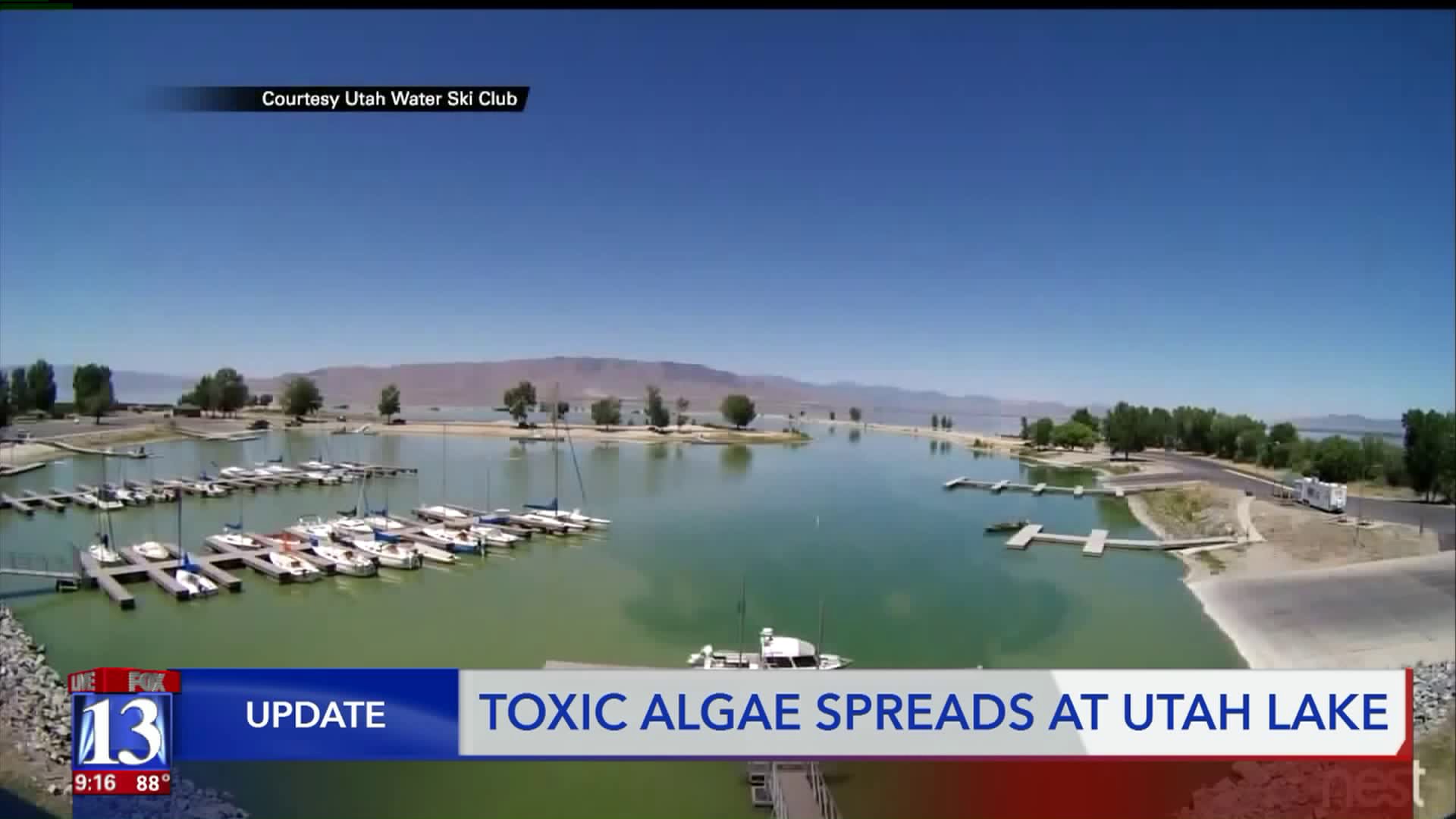 Officials issue warning as toxic algae spreads in Utah Lake