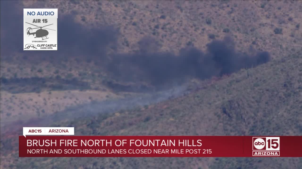 SR-87 partially reopened after brush fire near Sycamore Creek